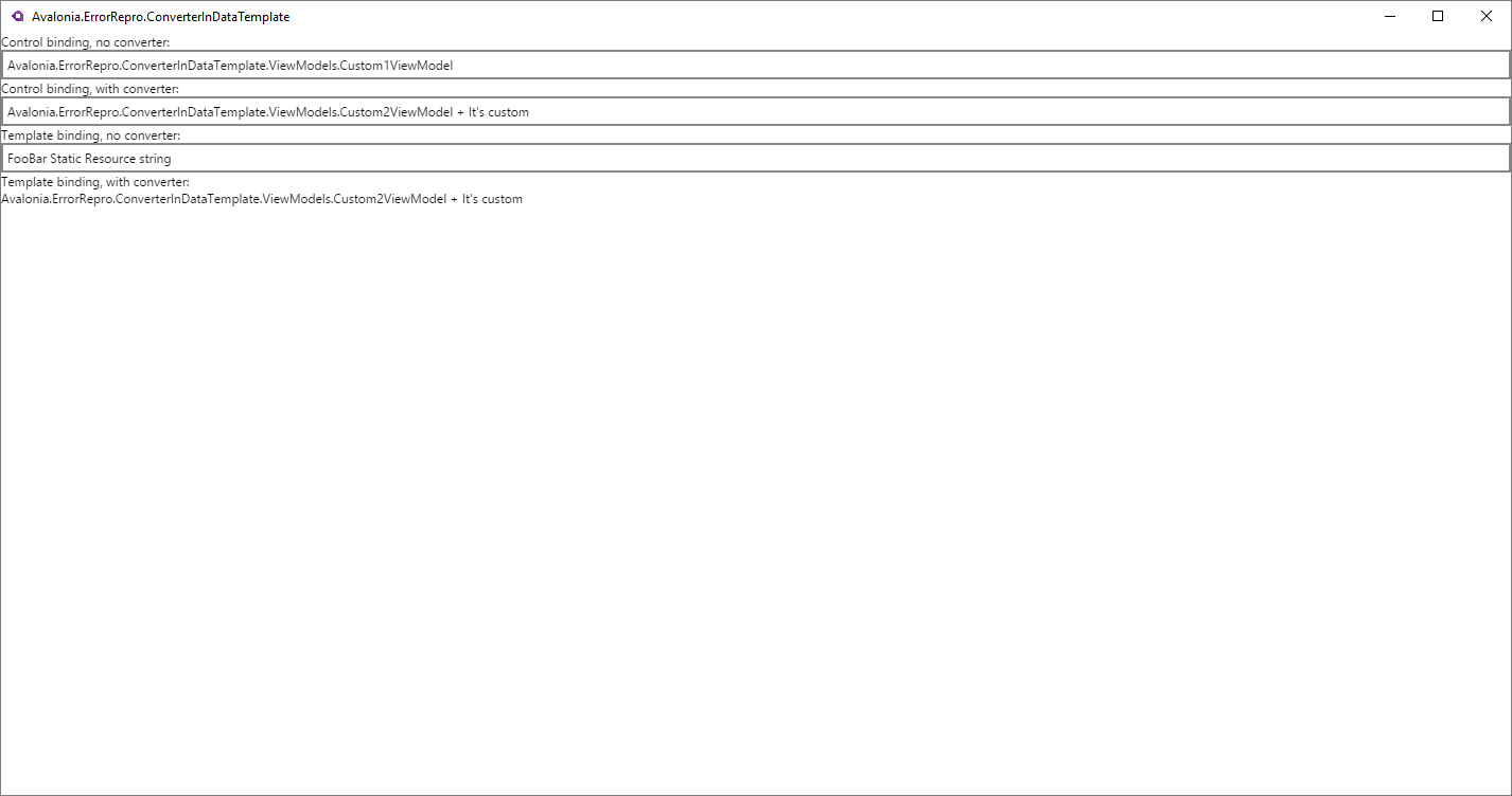 Converter doesn't work in DataTemplate · Issue #1464 · AvaloniaUI/Avalonia · GitHub