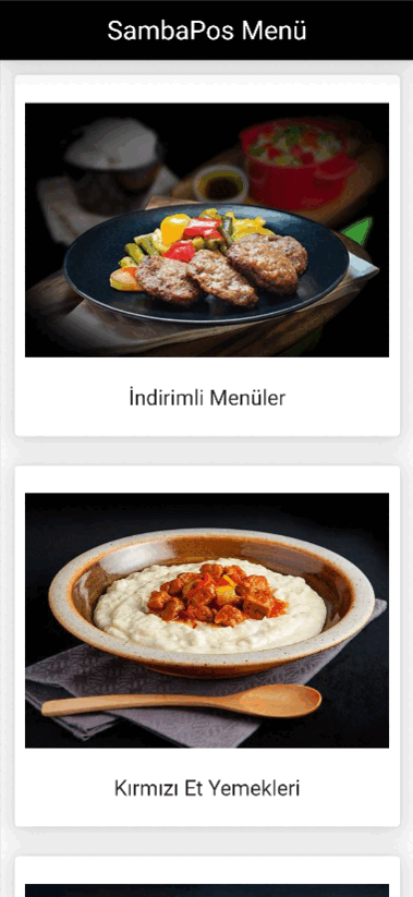 GitHub - hicretay/sambapos_menu