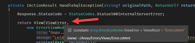 String-Value of View() is clickable allowing you to jump into the cshtml file · Issue #4297 ...