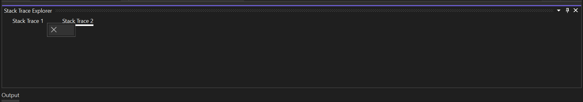 Stack Trace Explorer to surface the option to close each Stack Trace ...