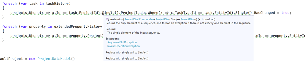Analyzer For Foreach Loop To Linq · Issue 41392 · Dotnetroslyn · Github