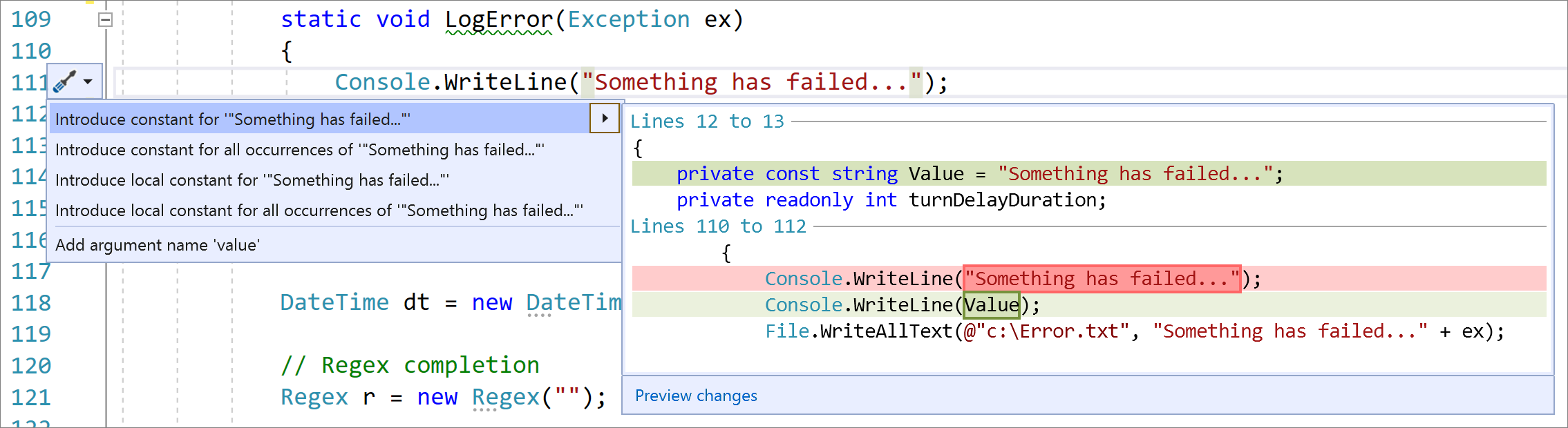 Introduce local variable doesn't work for all cases · Issue #49496 ...
