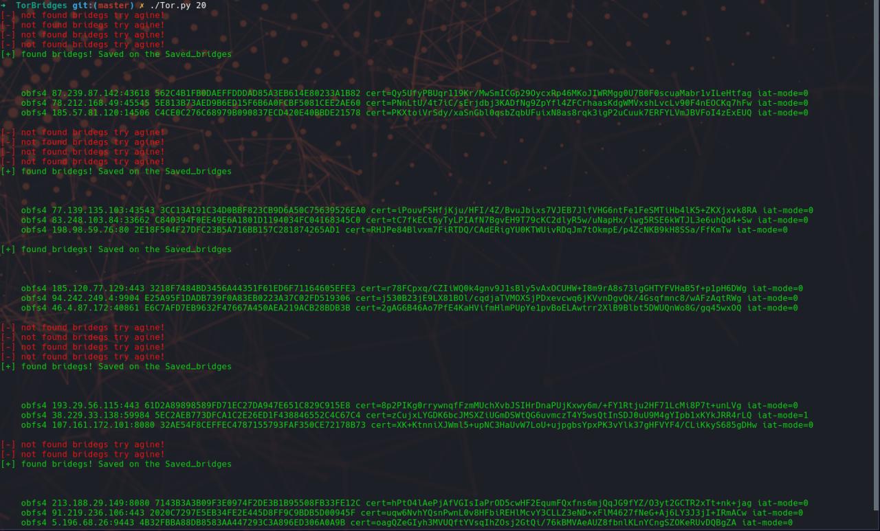 GitHub - srxnerd/Tor_Bridge: You can get new bridges with Tor Bridges ...