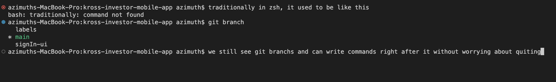 gb show branches in current terminal · Issue #11377 · ohmyzsh/ohmyzsh · GitHub