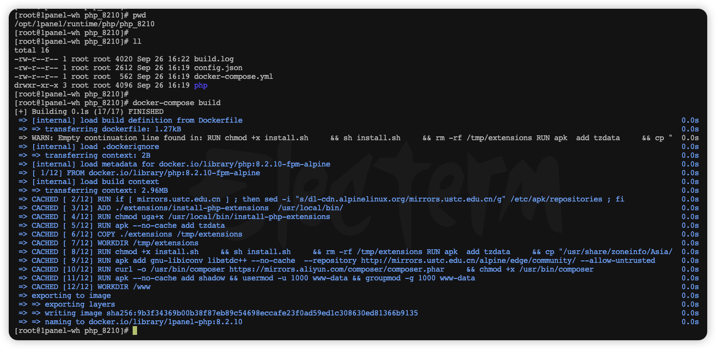 [QUESTION]卡在镜像制作中 · Issue #2761 · 1Panel-dev/1Panel · GitHub
