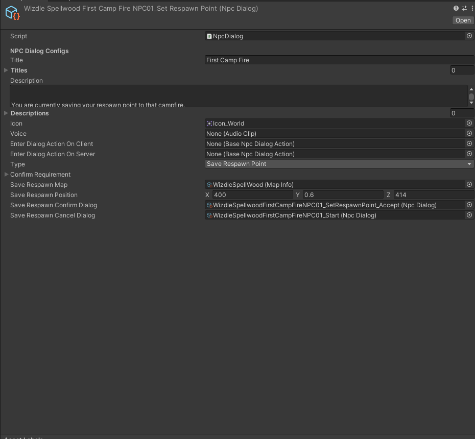 NPC Save Respawn Point Dialog Bug · Issue #2099 · suriyun-production/mmorpg-kit-docs · GitHub