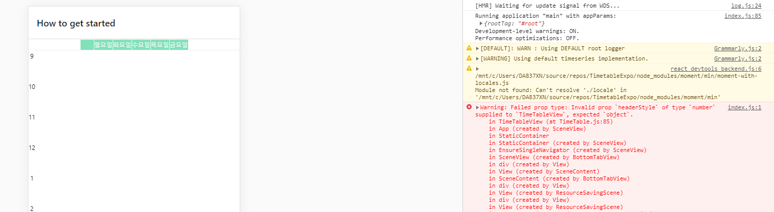 Component not showing · Issue #23 · gomjellie/react-native-timetable · GitHub