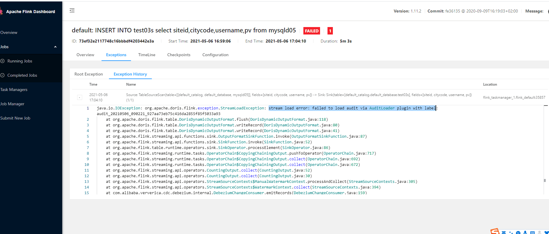 flink 客户端 连接doris问题 · Issue #5757 · apache/doris · GitHub