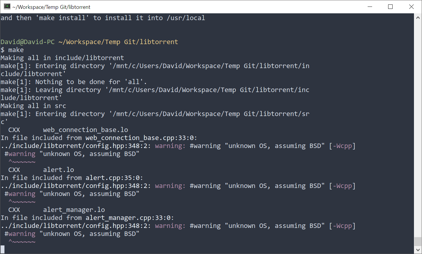 Can not compile on Cygwin · Issue #3404 · arvidn/libtorrent · GitHub
