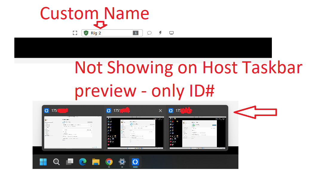 Windows Taskbar Preview Window names - Show Custom Name if set. · Issue #3720 · rustdesk ...