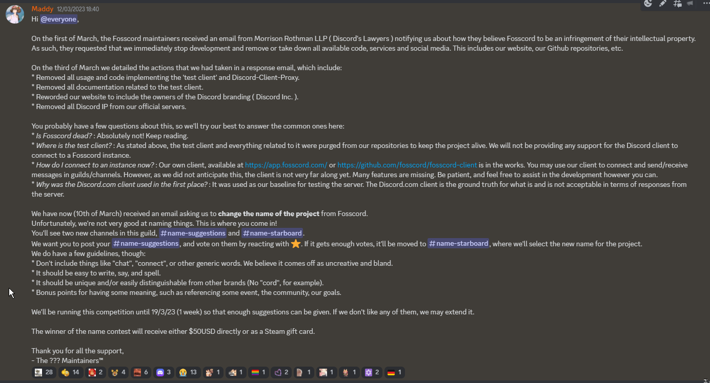 Fosscord not working · Issue #1004 · spacebarchat/server · GitHub