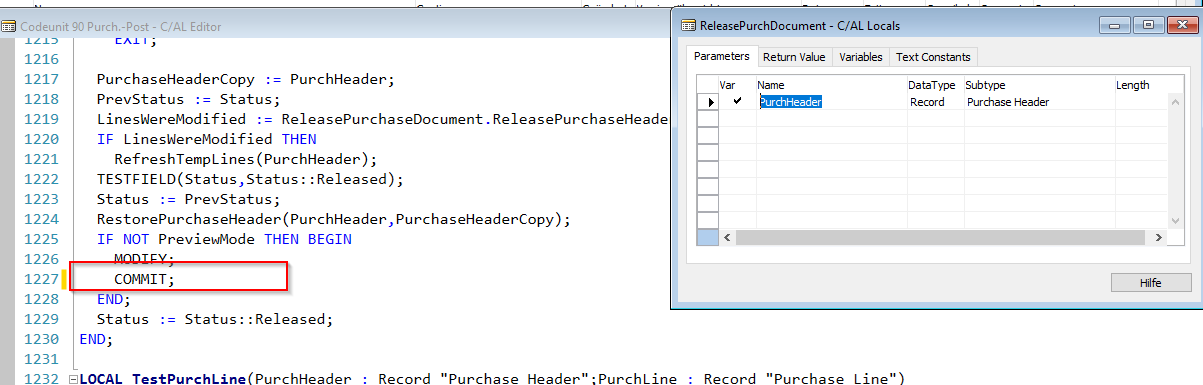 Codeunit 90 commit Handling · Issue #850 · microsoft/ALAppExtensions · GitHub