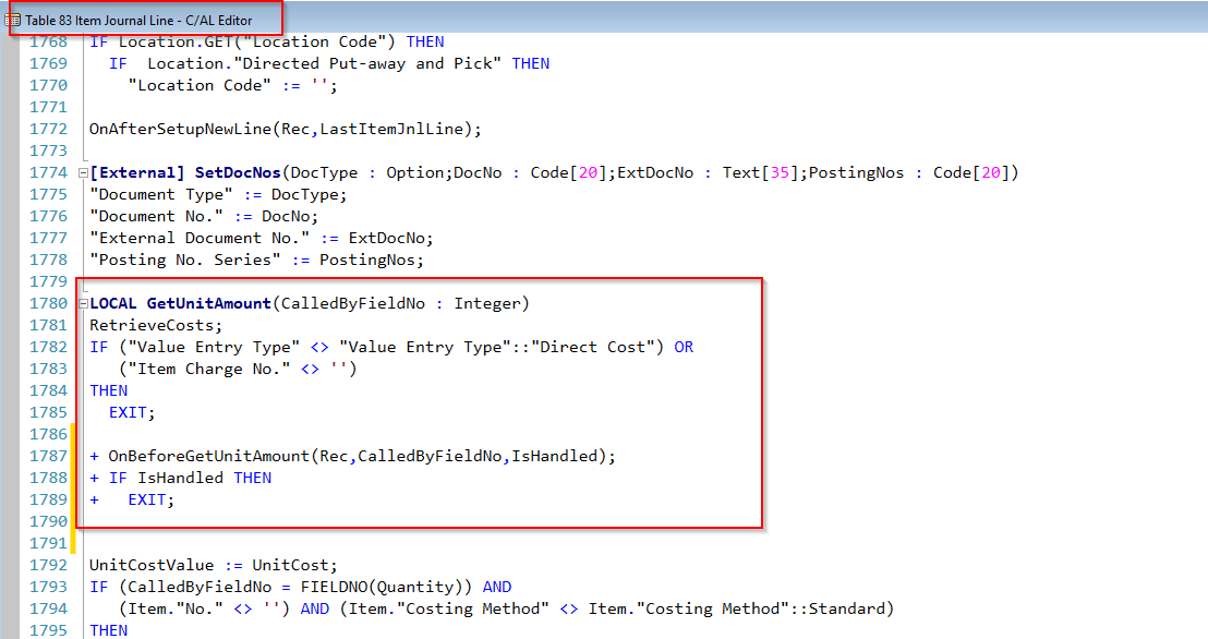 Table 83 OnBeforeGetUnitAmount() · Issue #3483 · microsoft/ALAppExtensions · GitHub