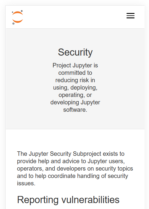 Tagline on interior pages is too narrow on mobile · Issue #537 · jupyter/jupyter.github.io · GitHub