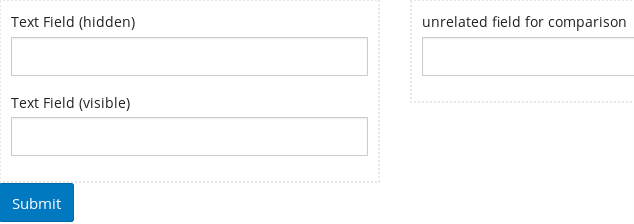 [BUG] Hidden components still have a margin-bottom, causing vertical misalignments in columns ...