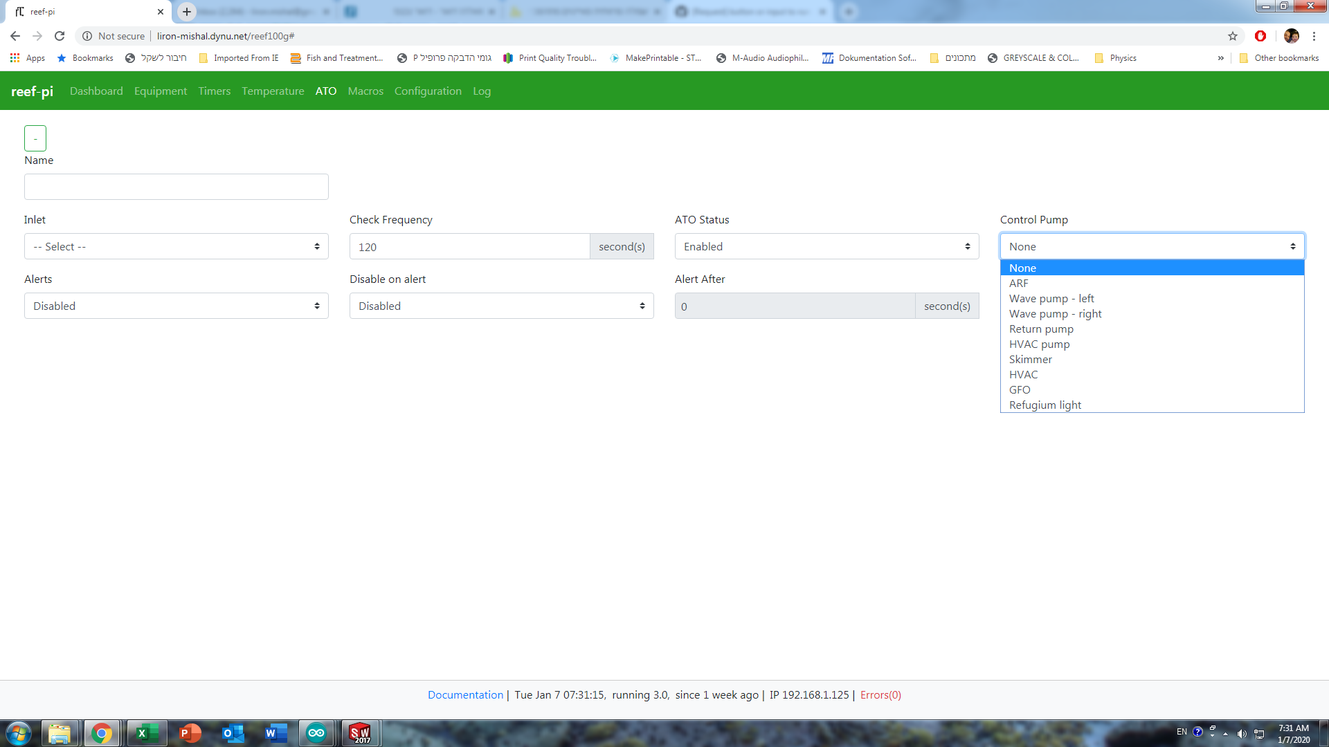 [Request] button or input to run macro · Issue #1018 · reef-pi/reef-pi · GitHub