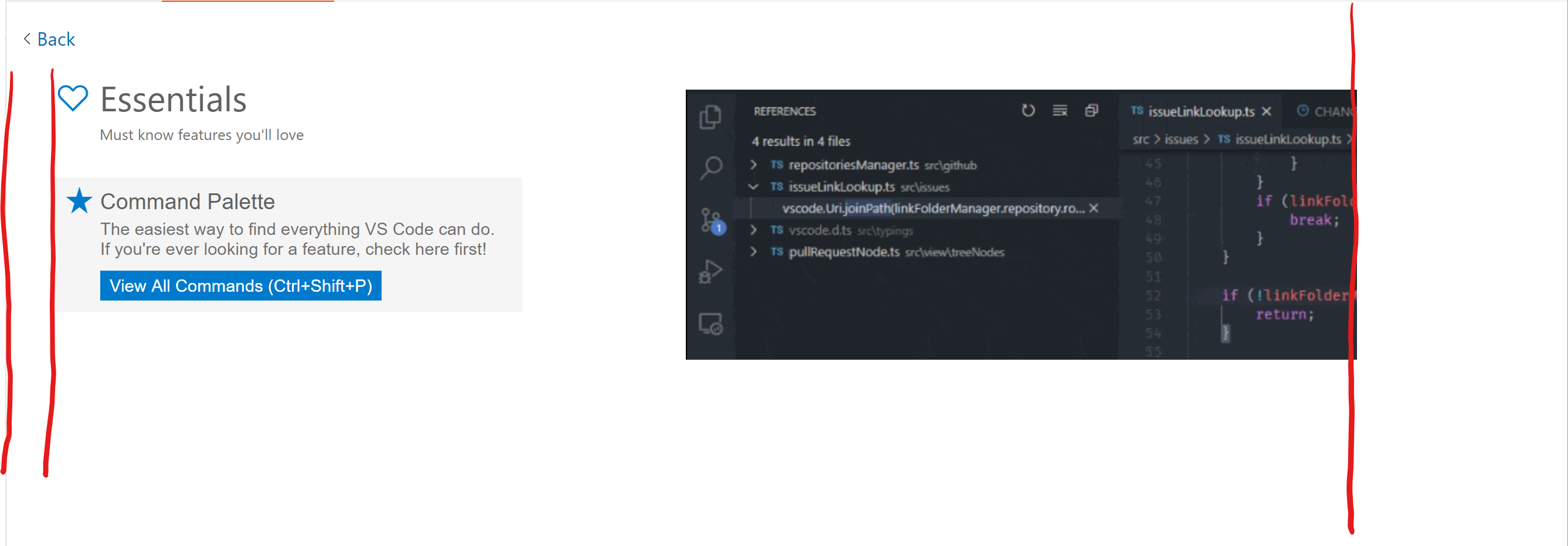 Collection of layout issues for Getting Started · Issue #111753 ...
