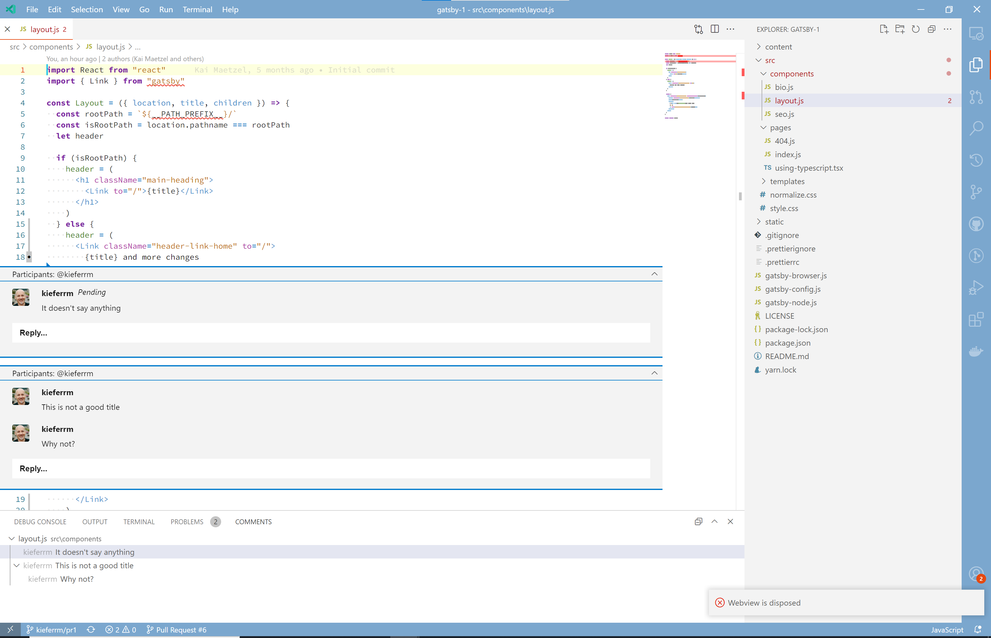 Inconsistent comment/conversation state · Issue #2687 · microsoft/vscode-pull-request-github ...