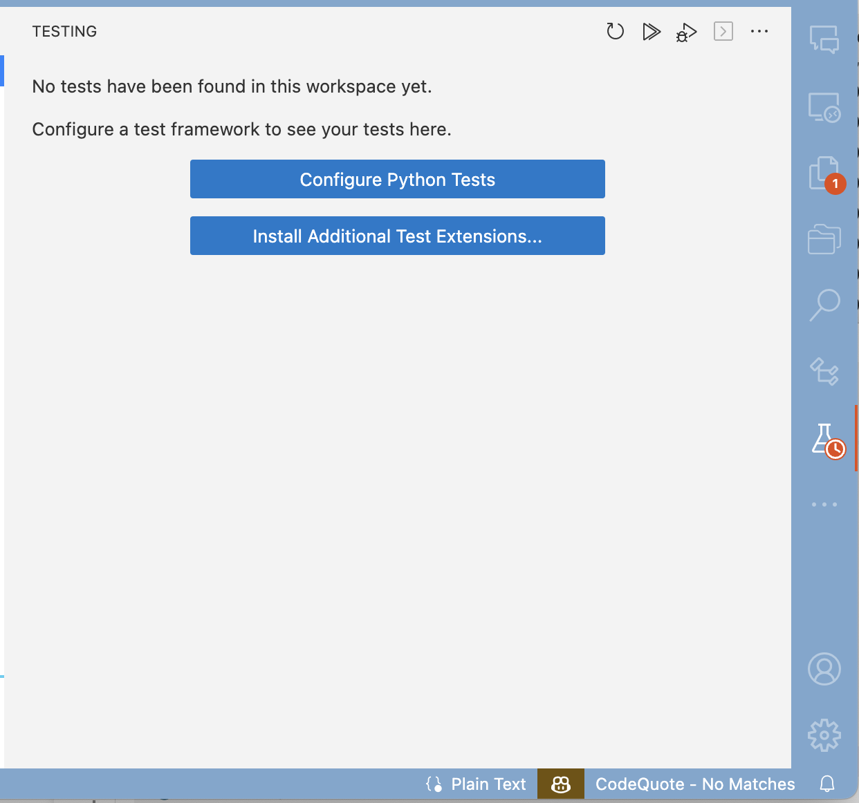 Test Explorer waiting on test provider · Issue #178232 · microsoft ...