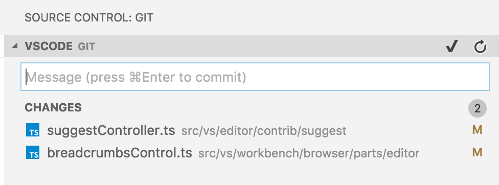 Git menu missing in source control viewlet · Issue #58844 · microsoft/vscode · GitHub