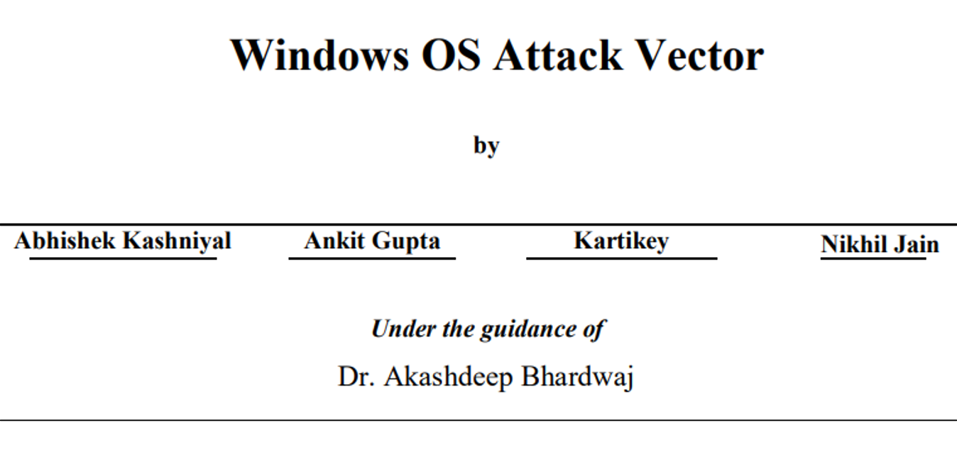 GitHub - ankitg777jr/Windows_OS_Attack_Vector: Windows OS Attack Vector ...