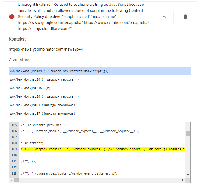 [BEX] content-script.js - improper declaration [SOLUTION] · Issue #6820 · quasarframework/quasar ...