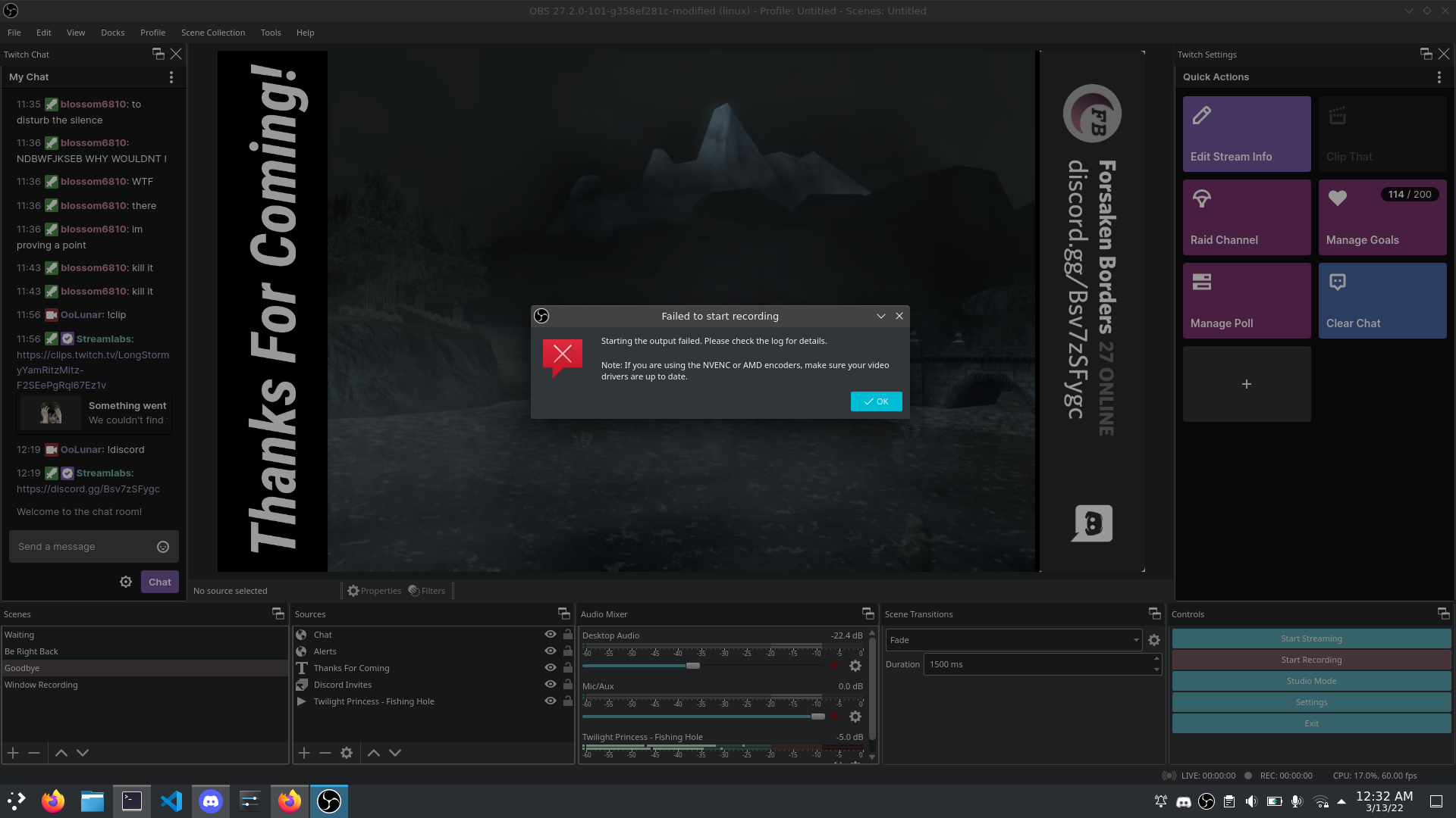 NVENC codec now fails to record or stream. · Issue #6138 · obsproject ...
