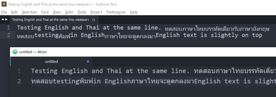 bugs with Thai language display · Issue #2567 · sublimehq/sublime_text · GitHub
