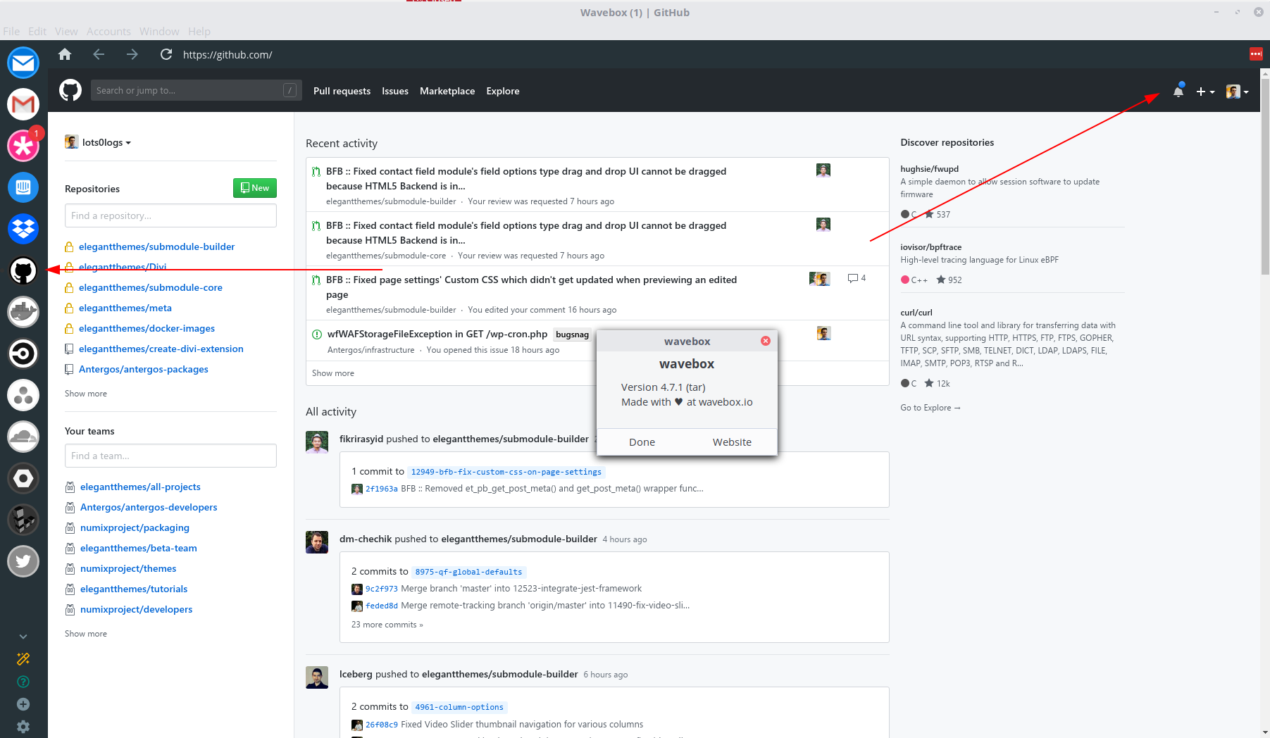 GitHub Notifications Badge Not Working · Issue #928 · wavebox/waveboxapp · GitHub