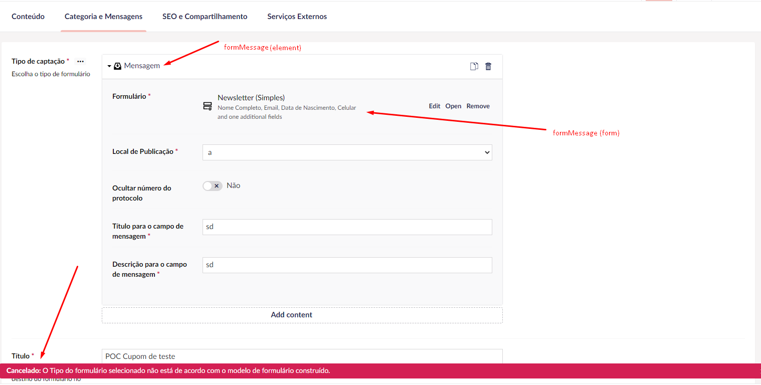 Possibility validate the template of the form throught of the parent blocklist. · Issue #921 ...