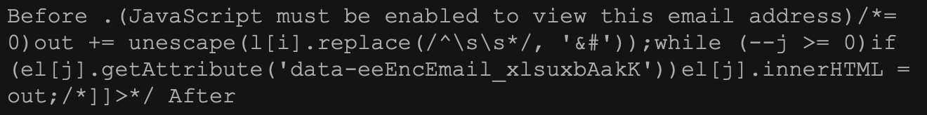 [EE5/6?] Search excerpt containing email address produces unresolved ...