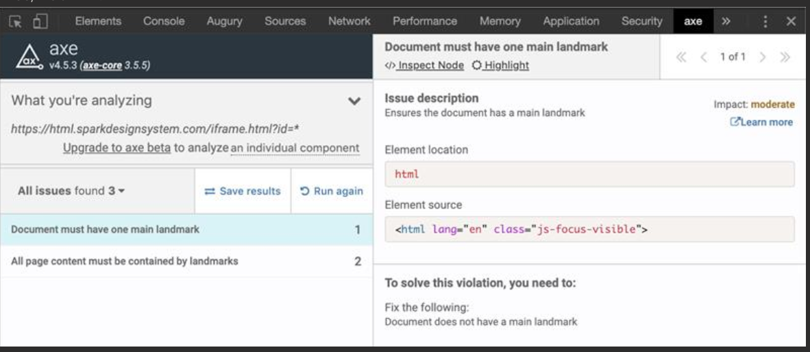 [Research] A11y: Error with Storybook iframe.html must have a main landmark · Issue #3253 ...