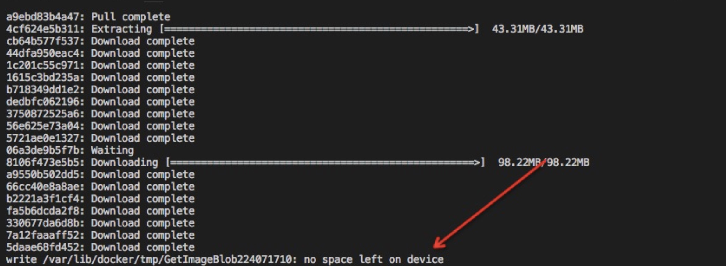 docker pull 镜像如果磁盘没有空间，没有提示错误信息 · Issue #408 · alibaba/funcraft · GitHub