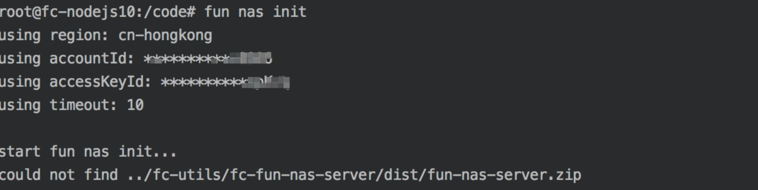 在 sbox 里使用 fun nas init 报错 · Issue #581 · alibaba/funcraft · GitHub