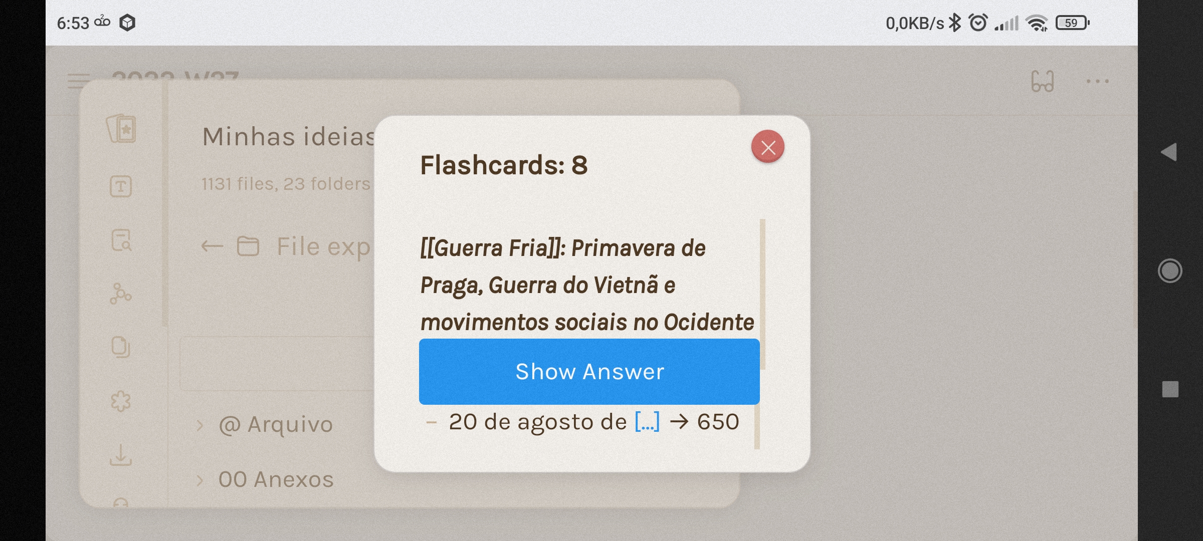 Flashcards do not open on iOS [BUG] · Issue #461 · st3v3nmw/obsidian-spaced-repetition · GitHub