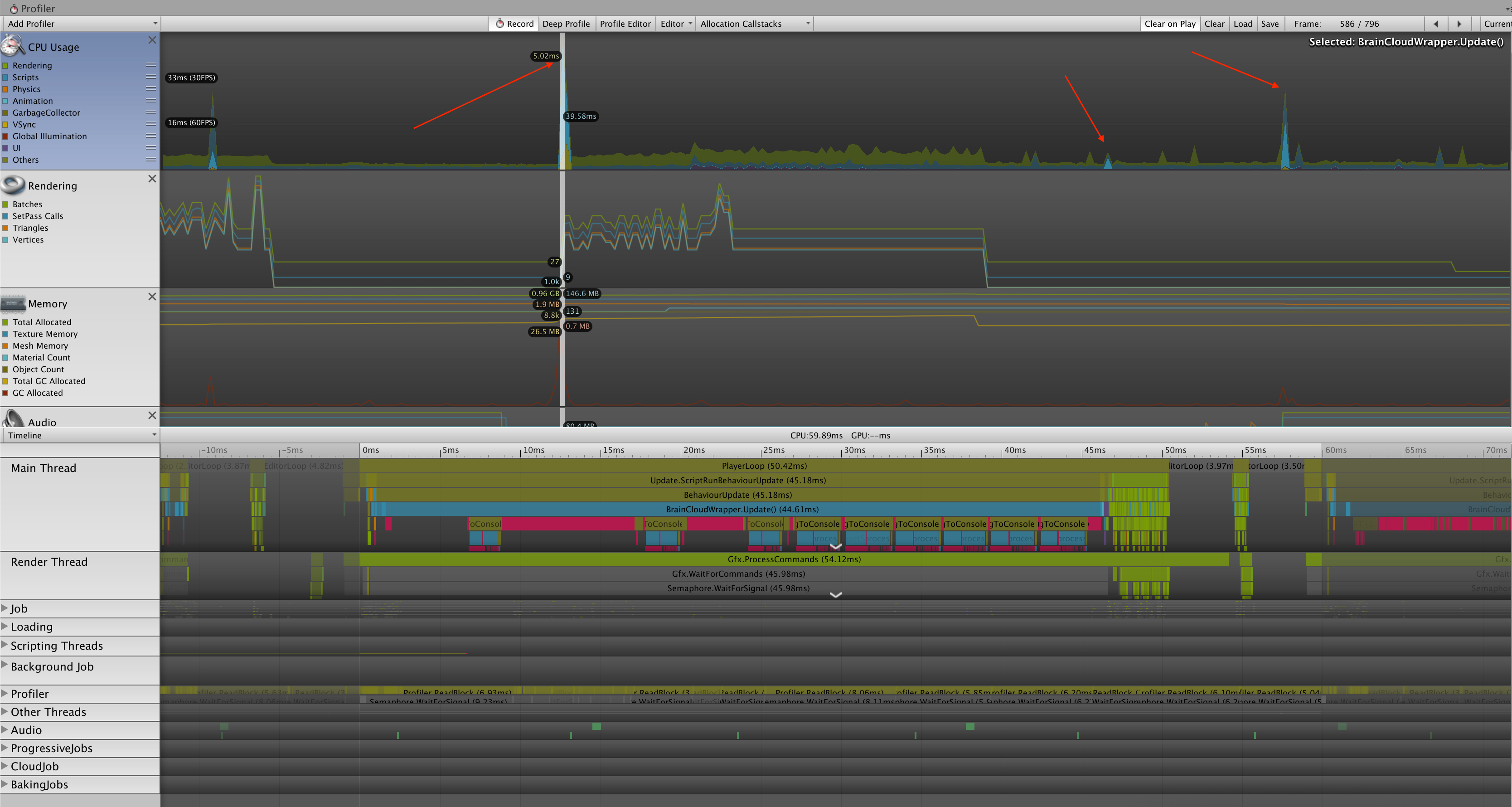 Freezing UI thread in BrainCloudWrapper.Update · Issue #93 · getbraincloud/braincloud-csharp ...