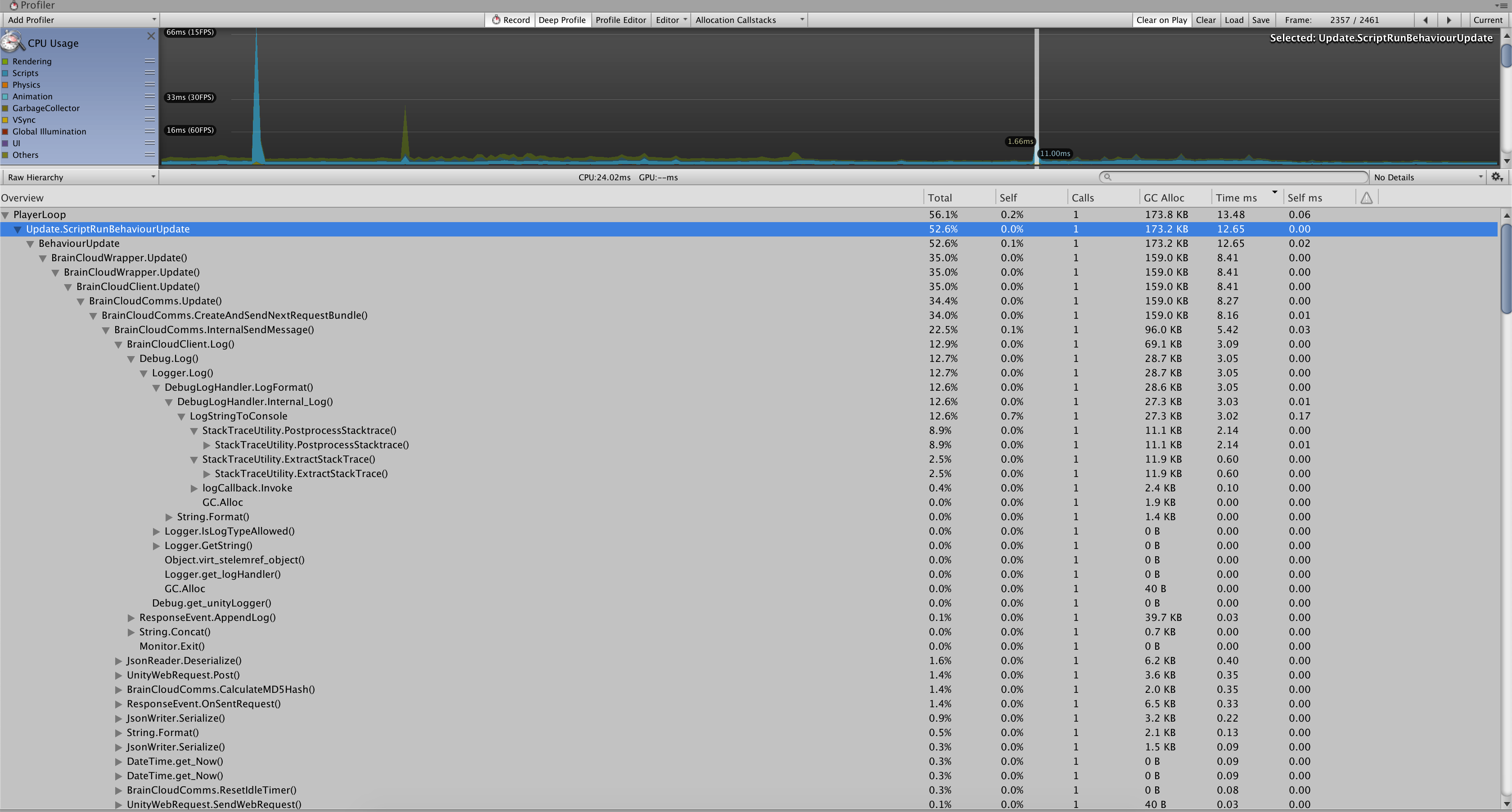 Freezing UI thread in BrainCloudWrapper.Update · Issue #93 · getbraincloud/braincloud-csharp ...