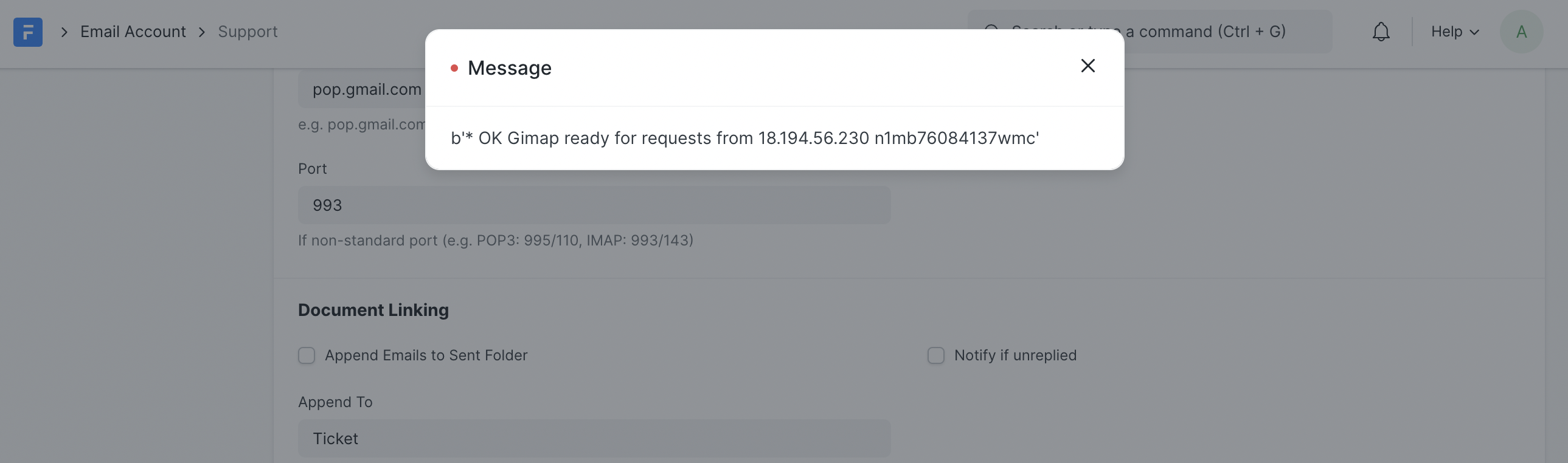 Disabling IMAP Error · Issue #16396 · frappe/frappe · GitHub