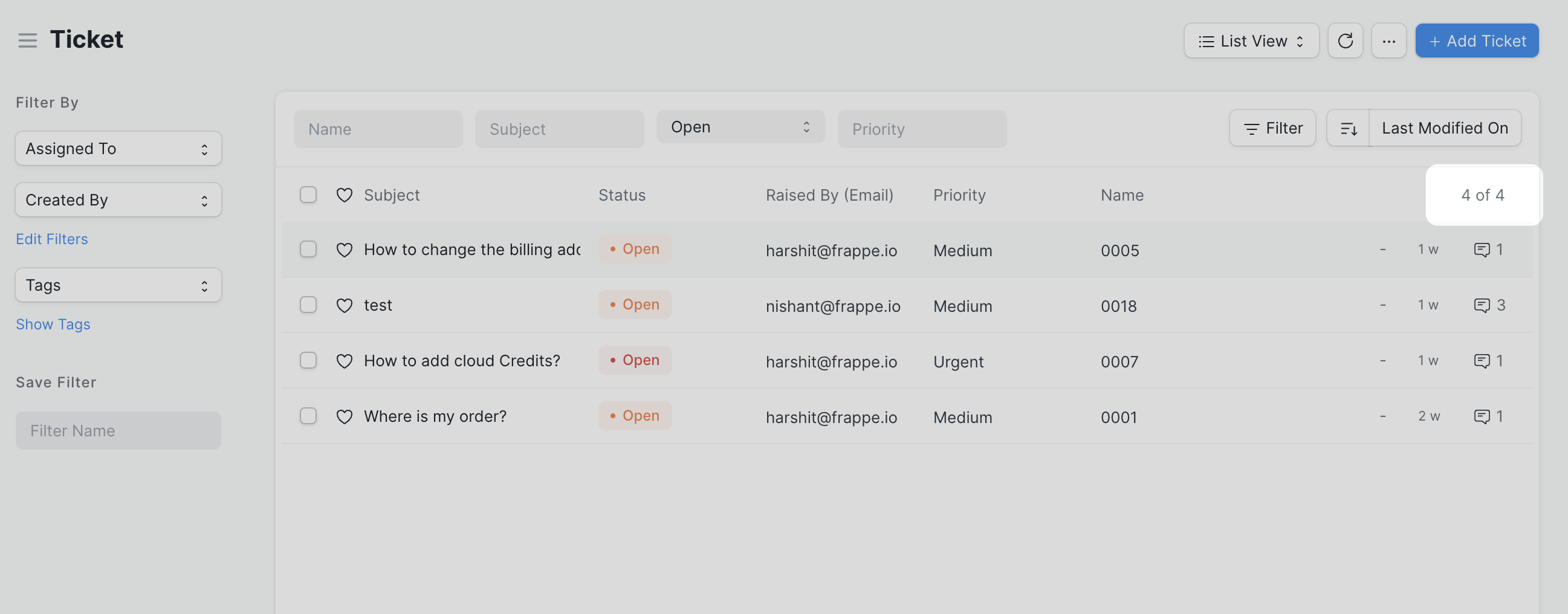 Total number of tickets in the list view · Issue #383 · frappe/helpdesk · GitHub