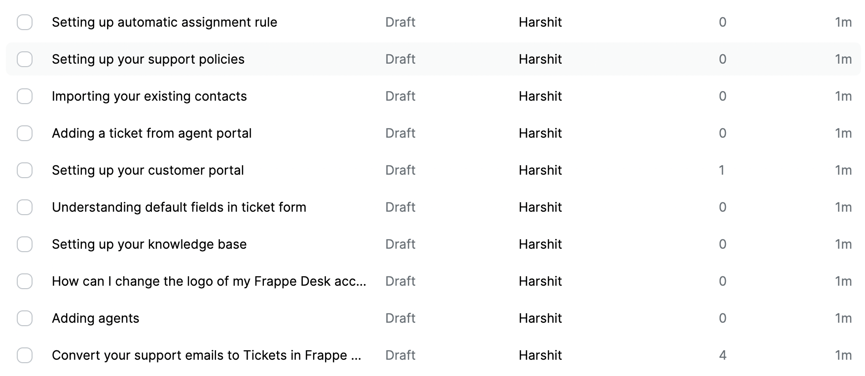 Draft articles should not reflect in the category list at customer end ...