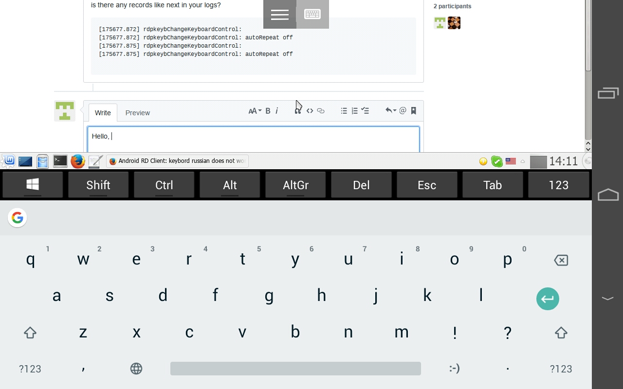 Android RD Client: keybord russian does not work. · Issue #718 ...