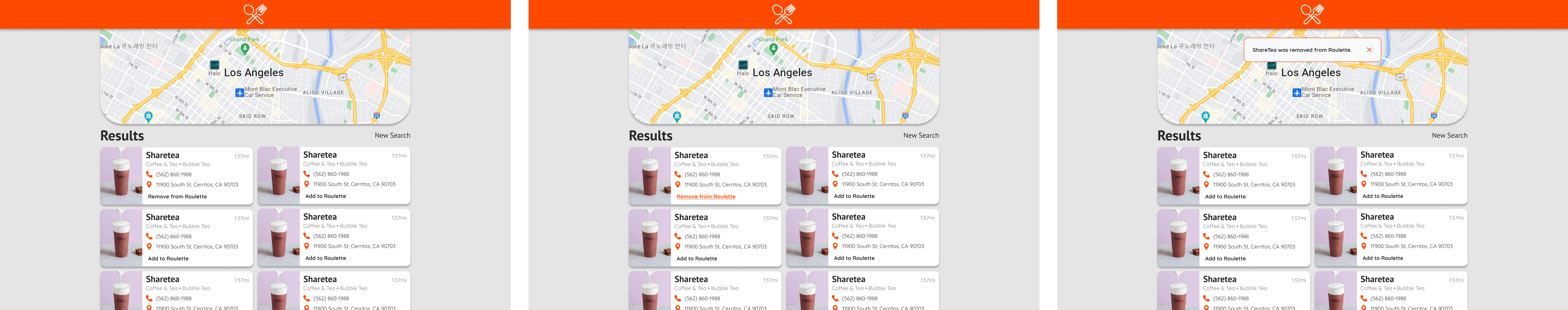 Feature 5: User can remove eateries from roulette. · Issue #5 · jiannicariaga/yeat · GitHub