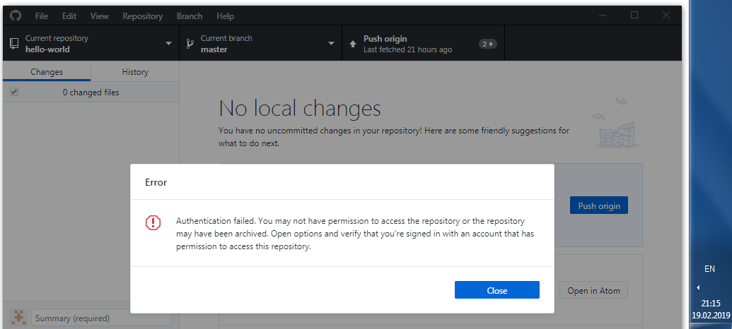 Can No Longer Push My Commits · Issue 6868 · Desktopdesktop · Github