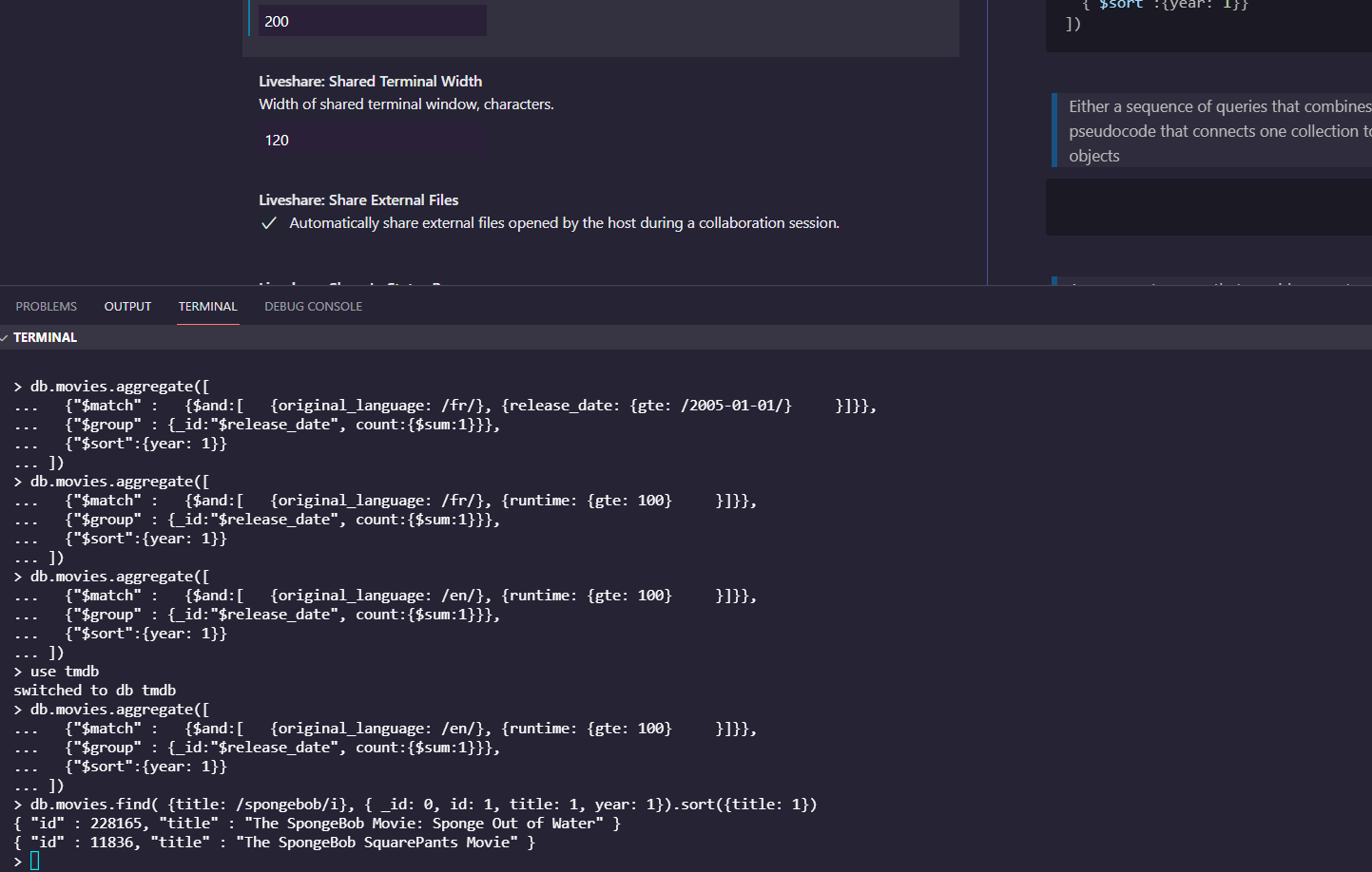 Joining a Live Share limits the size of the shared terminal to when it ...
