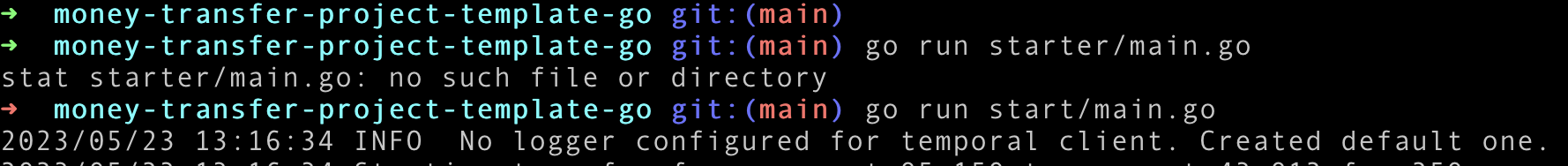 Typo in Getting Started Documentation · Issue #2064 · temporalio/documentation · GitHub