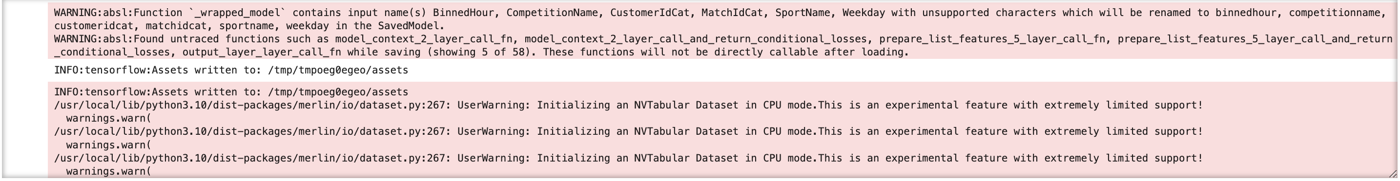 [BUG] Ranking model predict constant · Issue #1228 · NVIDIA-Merlin ...