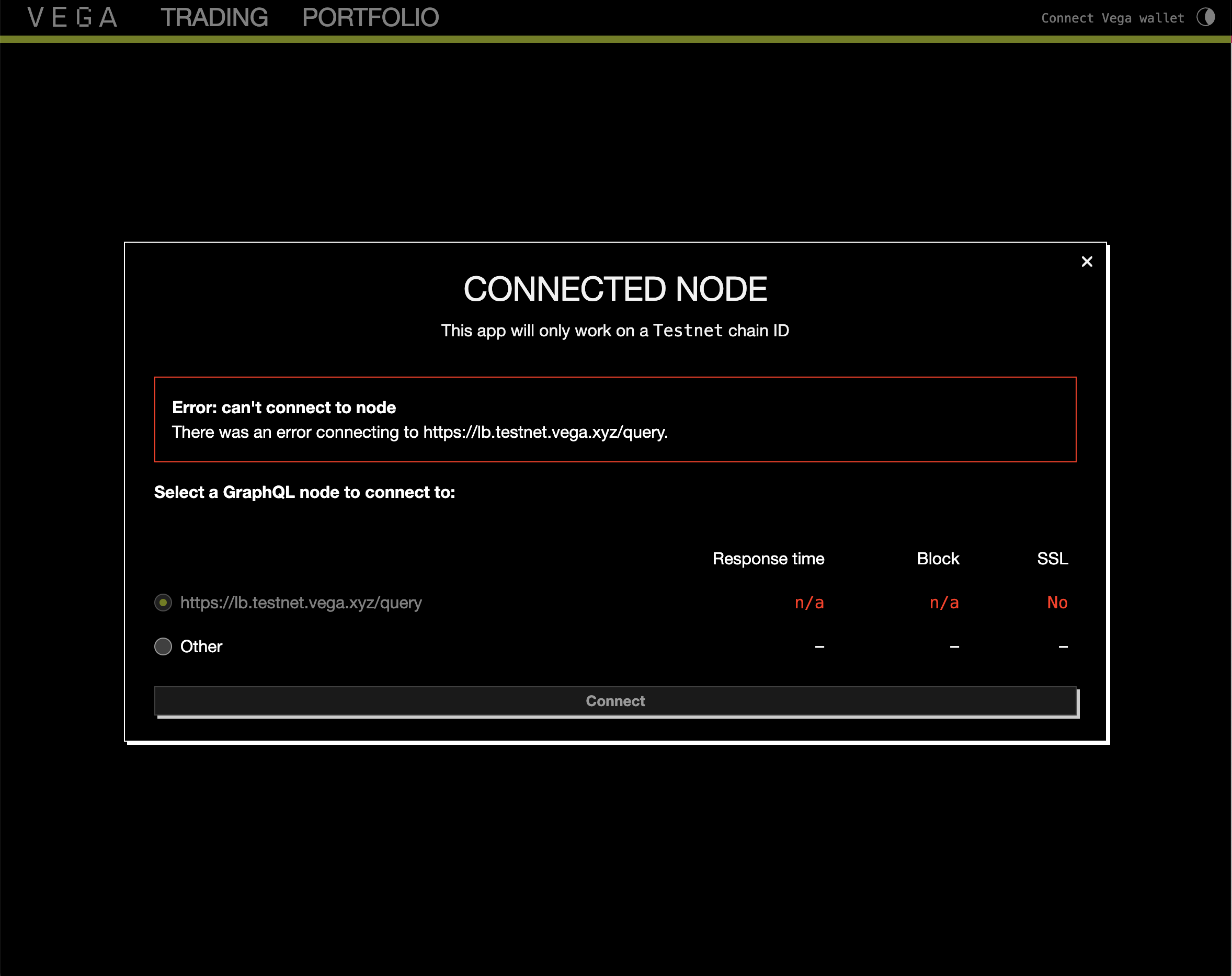 Node Switcher Popup Not Opening · Issue 858 · Vegaprotocolfrontend Monorepo · Github 7533