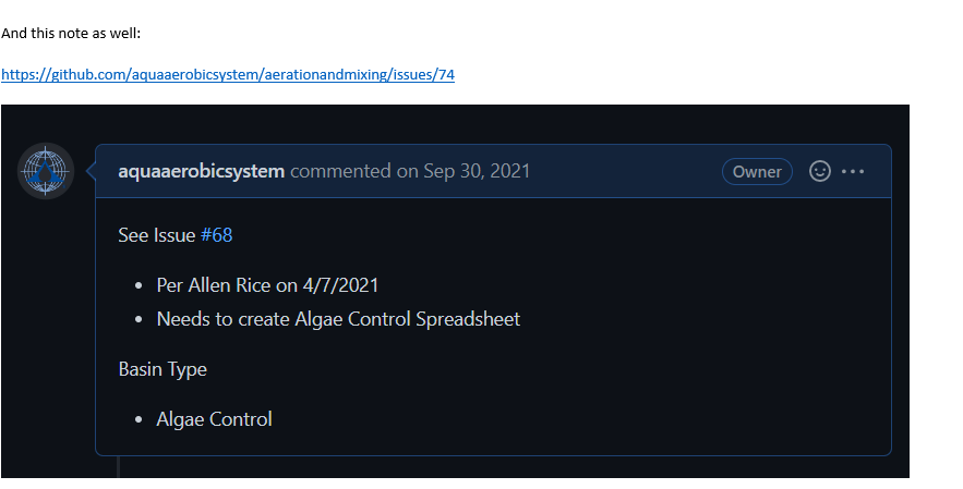 When I chose “algae” application and choose equipment, the “Select application” box defaults ...