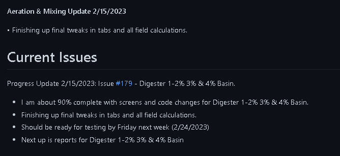 Chuck Konkol Tasks - Week of 2/20/2023 · Issue #45 · aquaaerobicsystem/weeklytasks · GitHub