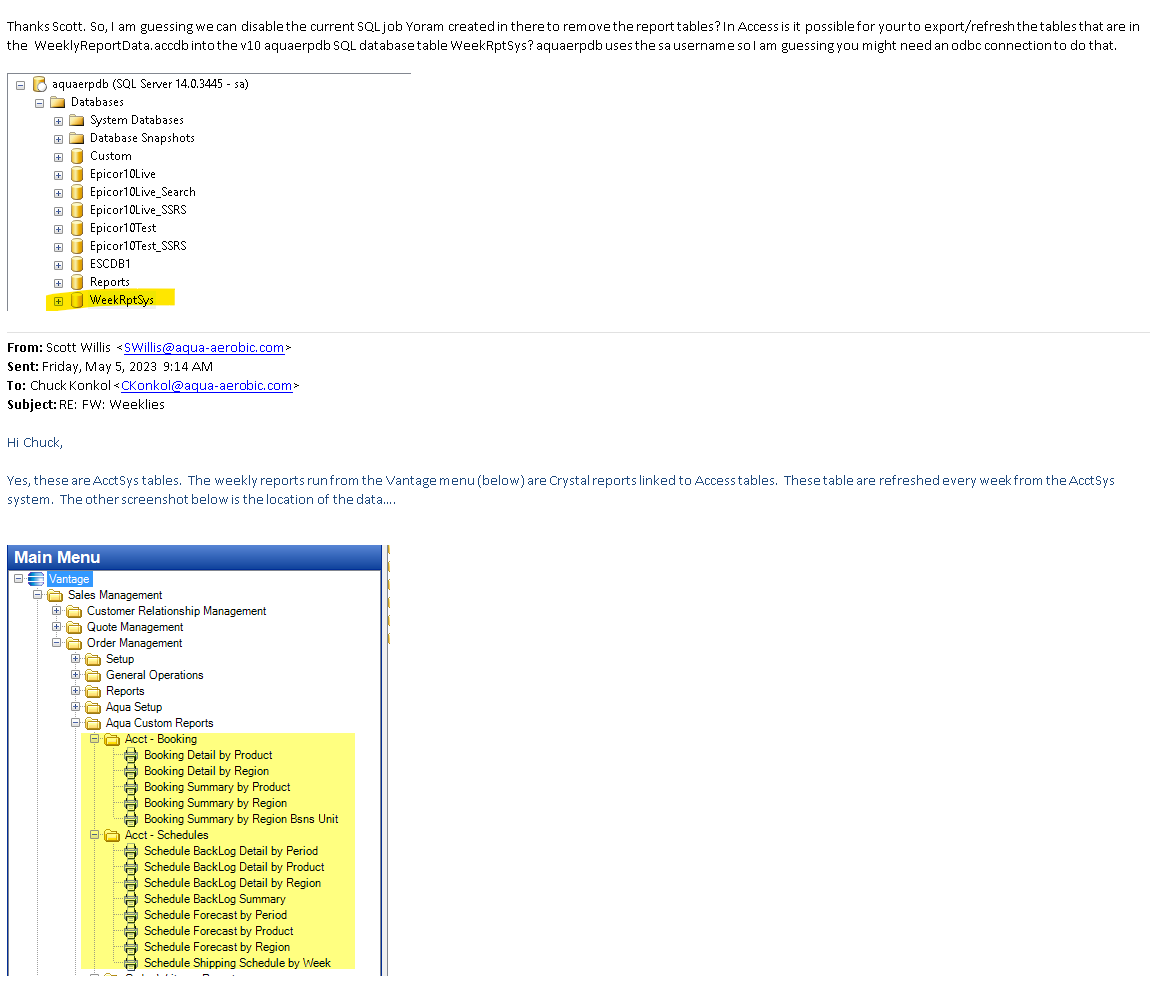 Chuck Konkol Tasks - Week of 5/08/2023 · Issue #53 · aquaaerobicsystem/weeklytasks · GitHub